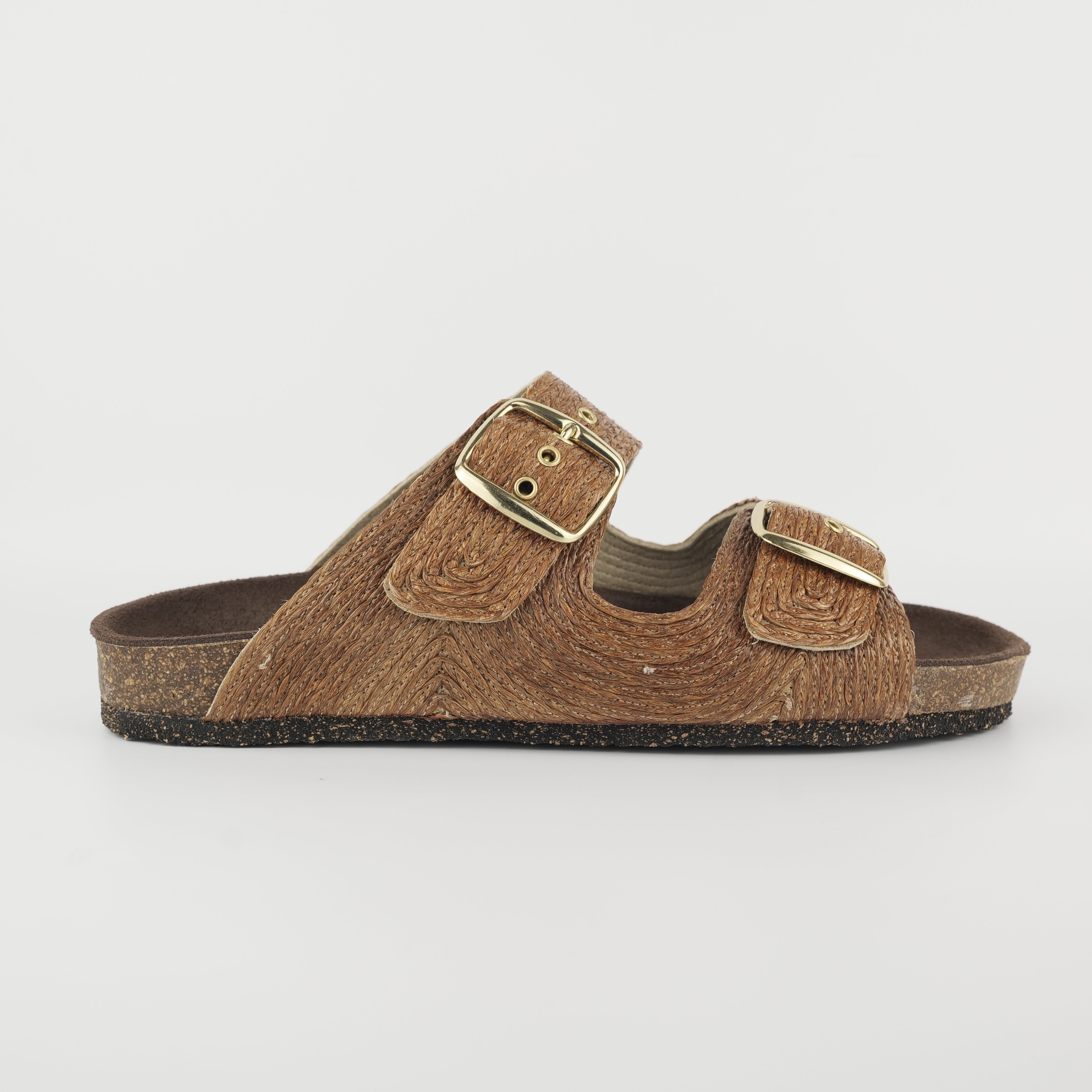 BOSABO Mule Line : dessus raphia et semelle liège - made in France – Bosabo